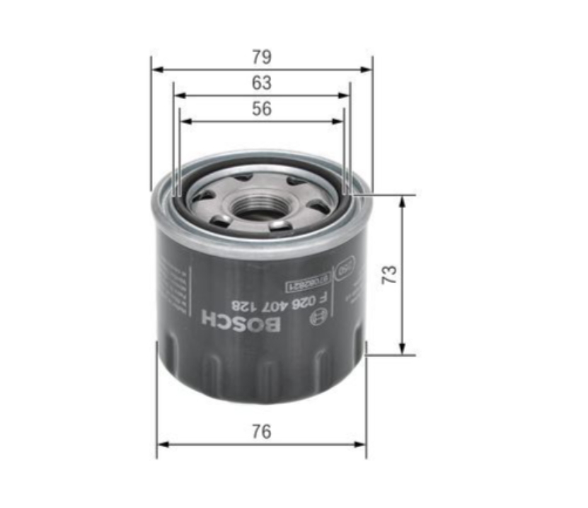 FIAT/JEEP/ 2.0-2.4 Yağ Filtresi Bosch F026407128